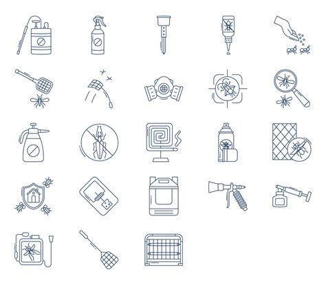 Pest Control And Cleaning Services Icon Set 12664180 Vector Art At Vecteezy