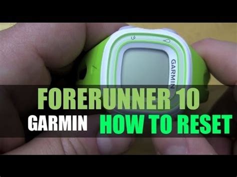 Garmin Forerunner How To Reset YouTube