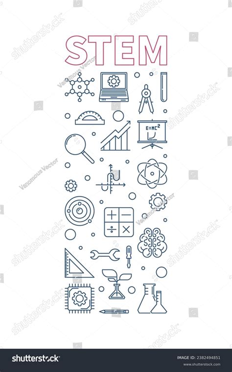 Stem Vector Outline Vertical Blue Simple Stock Vector Royalty Free Shutterstock