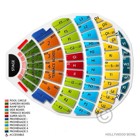 Hollywood Bowl Seating Chart