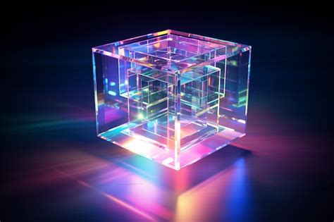 Premium Photo Glass Prism Ai