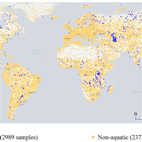 Spatial Distribution Of The Level 1 Validation Samples Download Scientific Diagram