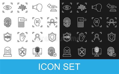 Set Line Fingerprint User Protection Face Recognition Digital Door