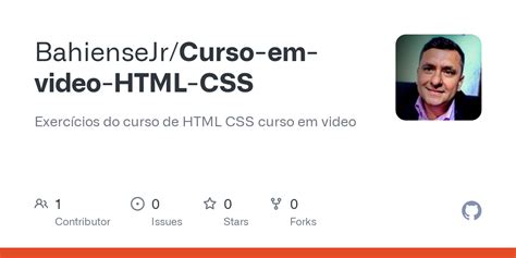GitHub BahienseJr Curso em video HTML CSS Exercícios do curso de