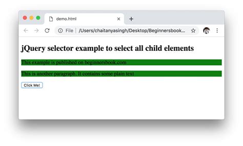 Jquery Selector