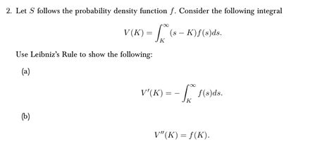 Solved Let S Follows The Probability Density Function F Chegg