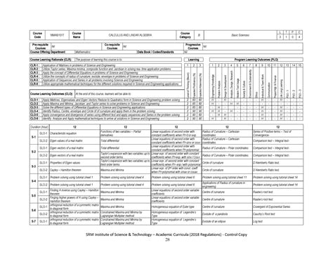 Curriculum And Syllabus Btech Mathematics Reg 2020 21 Srm Institute Of Science And Technology
