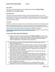 Lab 11 Post Lab Activity Docx Lab 11 Post Lab Activity SCIE89 Due Date The Lab 11 Post Lab