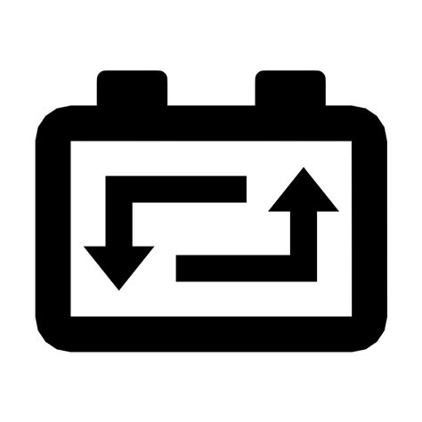 Battery Large Reset Outline Vector Svg Icon Svg Repo