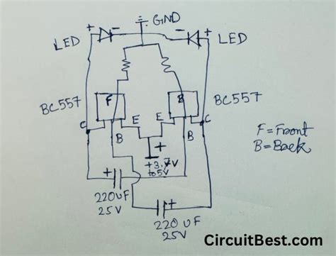 Simple Electronics Project With Pnp Transistor Dual Led Blinker