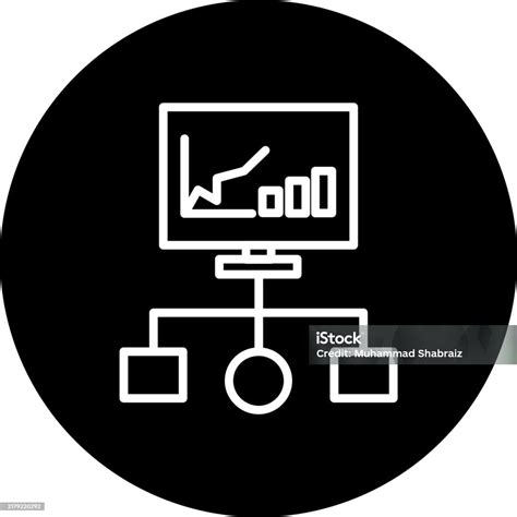 Flowchart Line Inverted Icon Stock Illustration Download Image Now