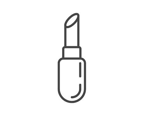 Premium Vector Makeup And Cosmetics Beauty Linear Vector Graphic Icons In The Form Of Lipstick