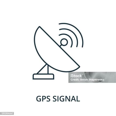 Gps 신호 아이콘입니다 탐색 컬렉션의 선 스타일 요소입니다 템플릿 인포 그래픽 등을위한 얇은 Gps 신호 아이콘 개념에 대한 스톡 벡터 아트 및 기타 이미지 Istock