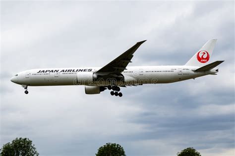 Japan Airlines Passenger Plane At Airport Schedule Flight Travel