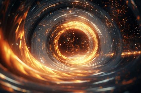 Premium Ai Image Quantum Computing Represented By Swirling Light Pa