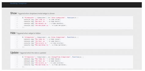 Customize Time Picker From Bootstrap Time Picker Plugin To Add