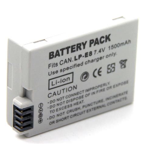 Battery Pack For Canon Lp E8 Lc E8 Lc E8c Lc E8e Aus Stock Brand New Ebay Australia