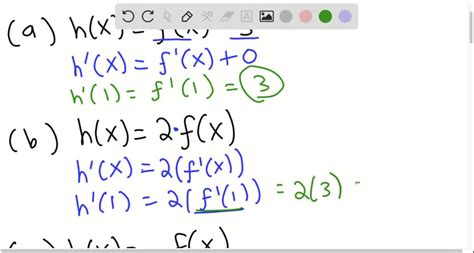 Use The Constant Rule The Constant Multiple Rule And The Sum Rule To