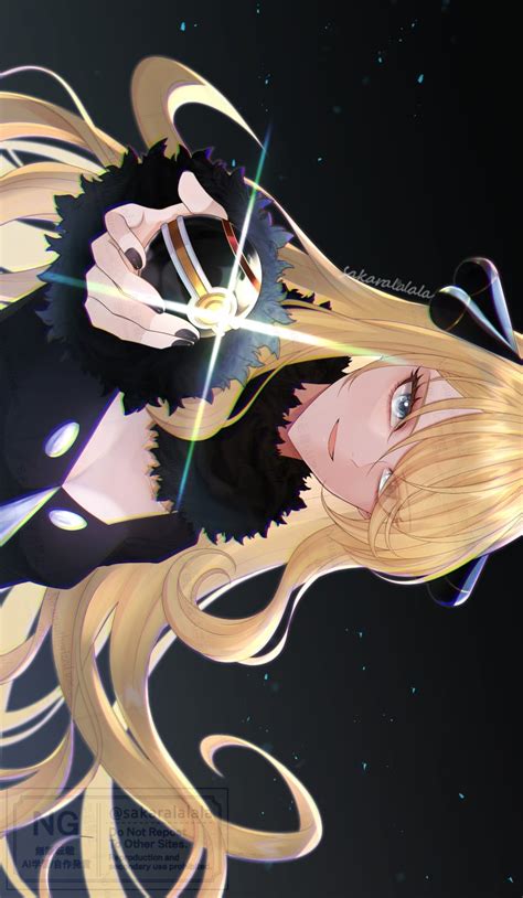 Cynthia Pokemon And More Drawn By Sakaralalala Danbooru