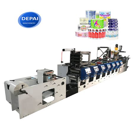Automatic 3 4 5 6 Colors Film Sticker Label Flexo Flexographic Printing Machine Label Printing