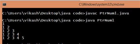 Write A Java Program To Print Following Pattern ~ Lets Program