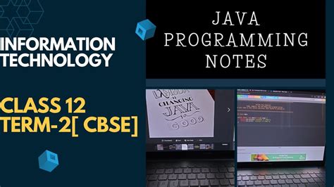 Class 12 Java Complete Notes Information Technology 802 Term 2 Revision Mind