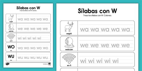Conoce Las Palabras Con W Teaching Wiki Twinkl Twinkl