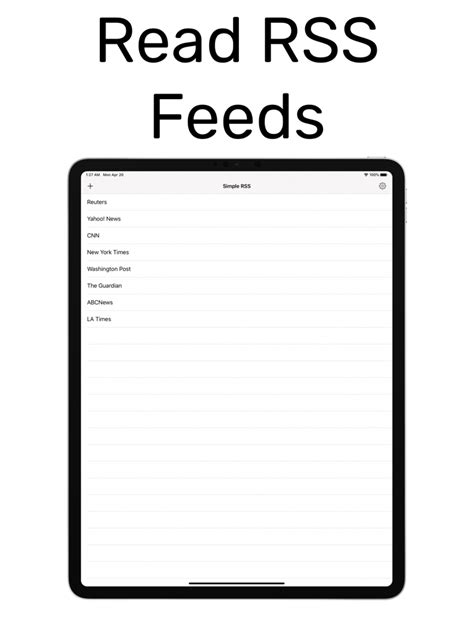 Simple Rss Feed Reader For Ios Iphoneipad Free Download At Apppure