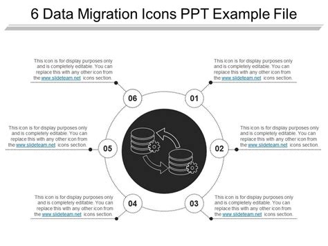 6 Data Migration Icons Ppt Example File Powerpoint Slide Template Presentation Templates Ppt