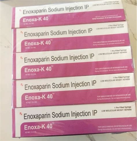 Enoxaparin 40mg At ₹ 80piece Pharmaceutical Injection In Ahmedabad