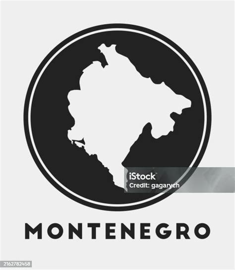 몬테네그로 아이콘입니다 국가지도와 제목이 있는 둥근 로고 세련 된지도와 몬테네그로 배지 벡터 일러스트 레이 션 0명에 대한 스톡 벡터 아트 및 기타 이미지 Istock