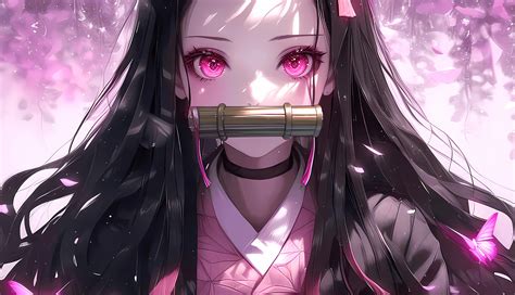 Nezuko Kamado Pink Aesthetic Wallpaper Hd Download
