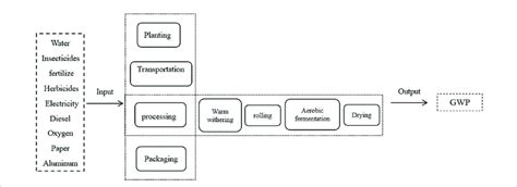 Life Cycle Modeling Of Dianhong Tea From Cradle To Grave 1999 2017