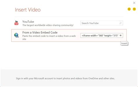 Embed YouTube Video PowerPoint Insert Embed Code Top Tip Bio