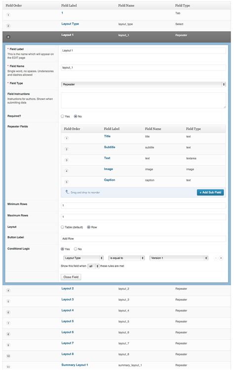 Flexible Modular Layout Via Acf Best Way To Accomplish Acf Support