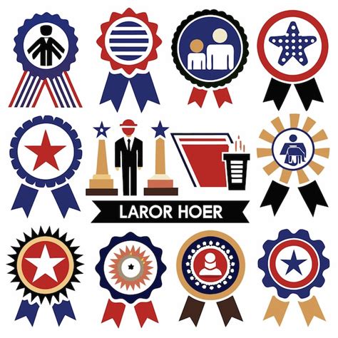 Premium Vector Colorful Award Ribbons With Different Designs