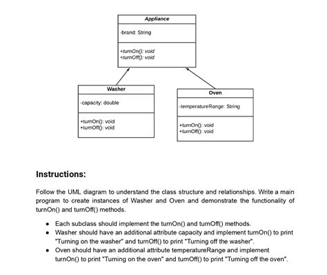 Solved Instructions Follow The UML Diagram To Understan