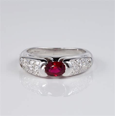 Iconic Bvlgari Ruby Diamond Ring 1980 Ca Hawkantiques