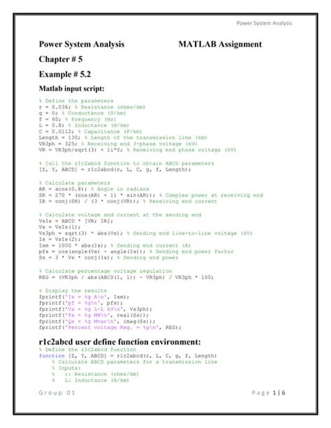 Assignment Pddpdf Power Distributiom Matlab Assignment Pdf