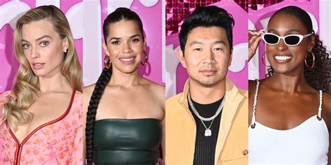 Margot Robbie Remains A Pink Dream At Barbie London Photocall America Ferrera Barbie Greta