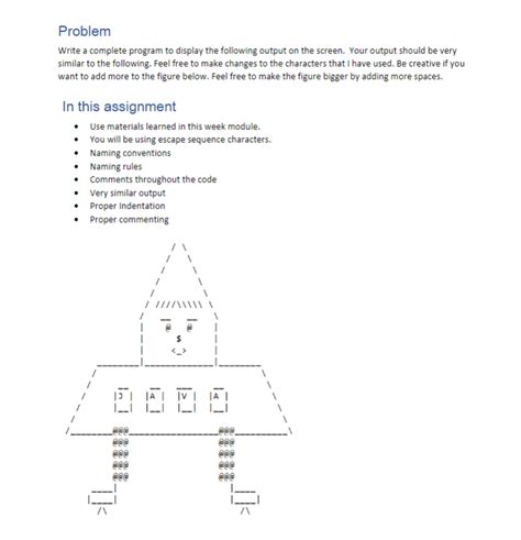 Solved Problem Write A Complete Program To Display The Chegg