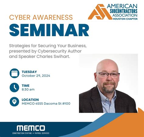 Cybersecurity Bec Asahouston Construction Preactiveitsolutions Cyberawareness Itsecurity