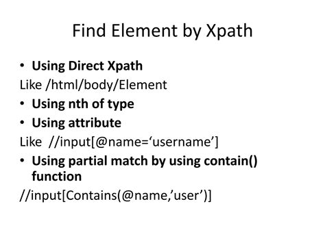 Locators In Selenium Bnt 09 Pptx