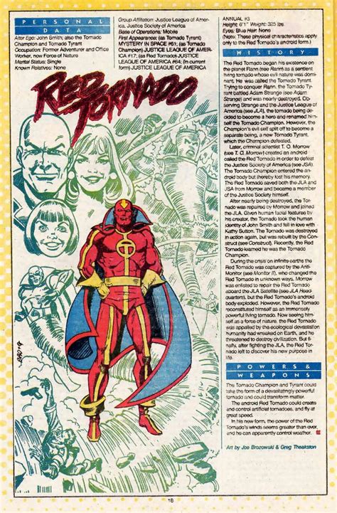 Red Tornado Comic Books Art Dc Comics Characters Comic Book Covers