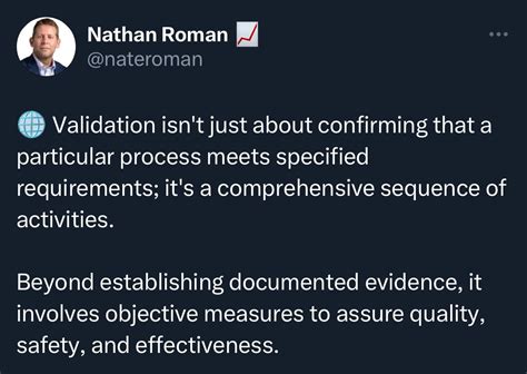 nathan roman 📈 on linkedin validation qualityassurance qualification industrystandards 18