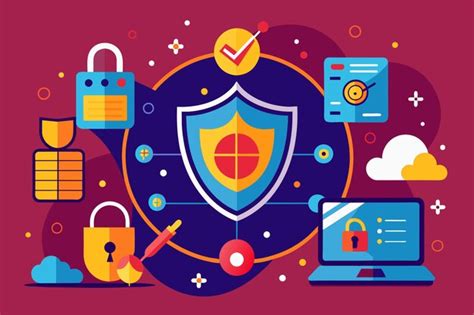 Quantum Encryption Protecting Sensitive Information Vector Illustration Premium Ai Generated