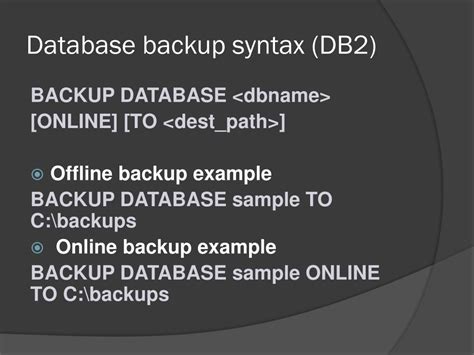 Ppt Database Backup And Recovery Powerpoint Presentation Free Download