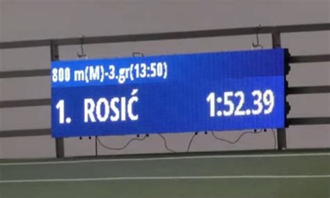 Јован Росић поставио нови дворански рекорд Републике Српске на 800