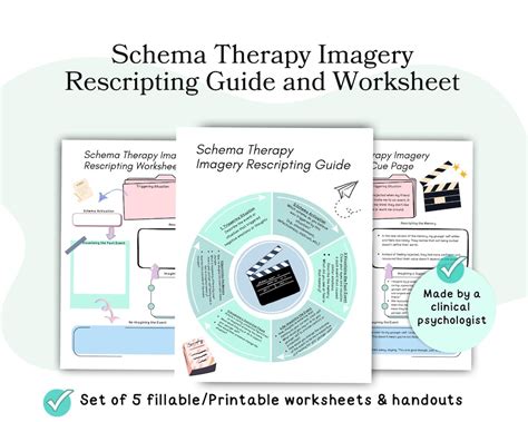 Schema Therapy Worksheets Schema Imagery Rescripting Worksheets