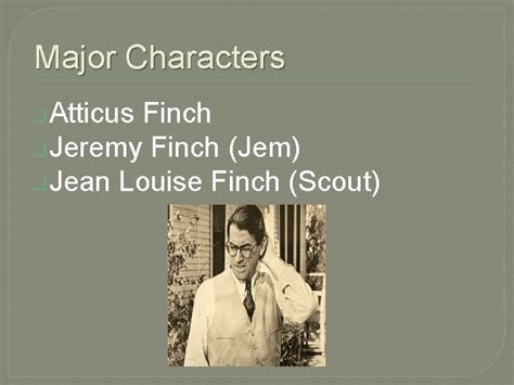 To Kill A Mockingbird Characterization Characterization The Methods